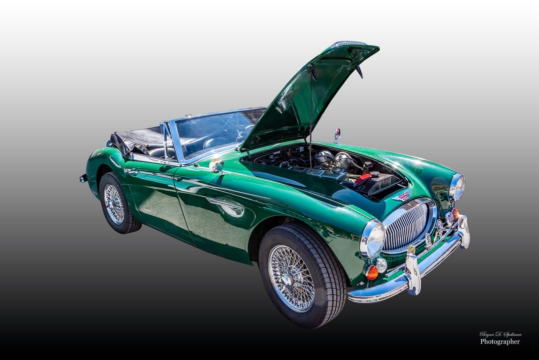 1967 Austin-healey Wall Art, Classic British Sports Car Wall Art ...