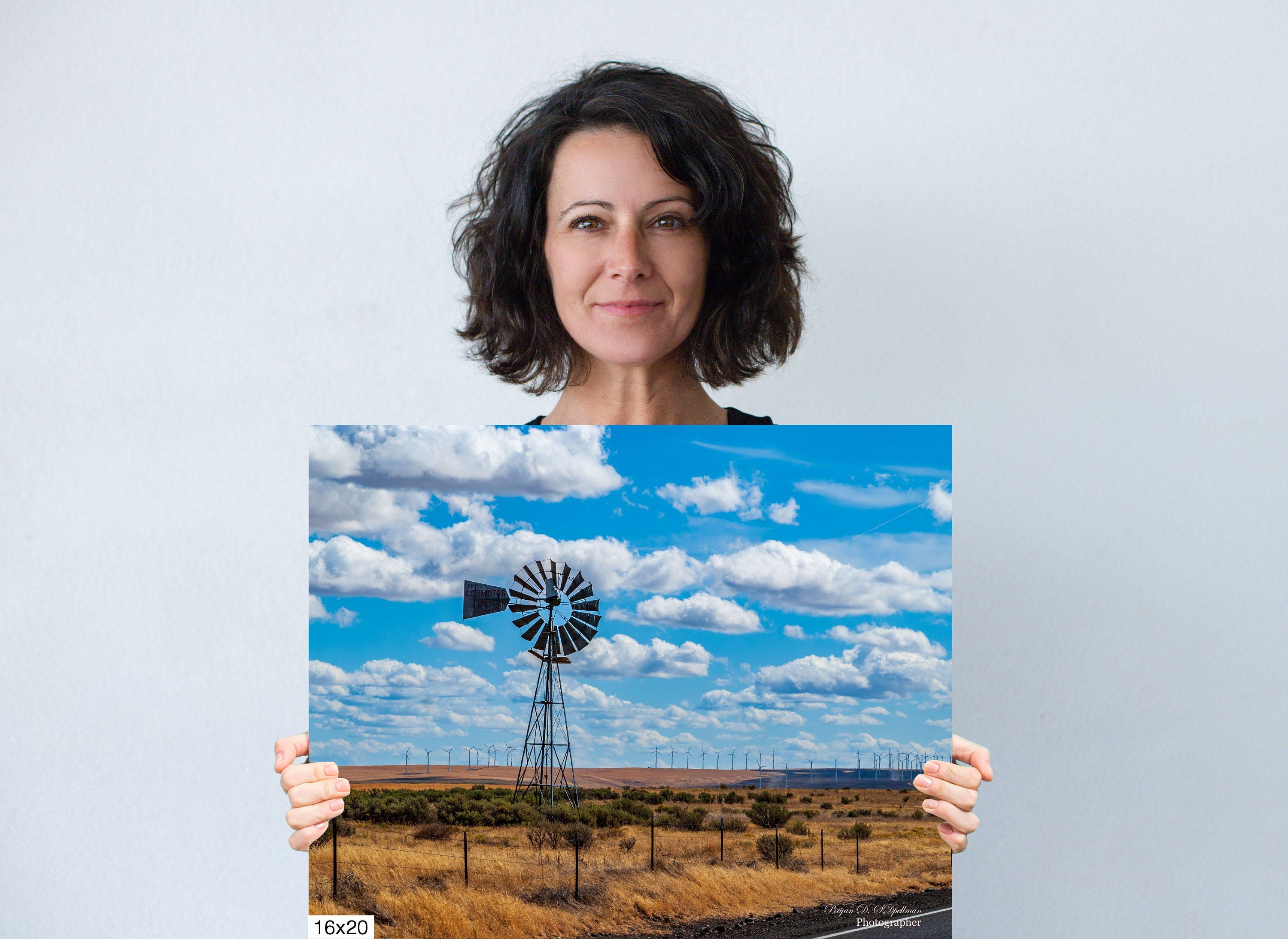 The Old and the New, Windmill Photography, Northern Oregon Windfarm ...