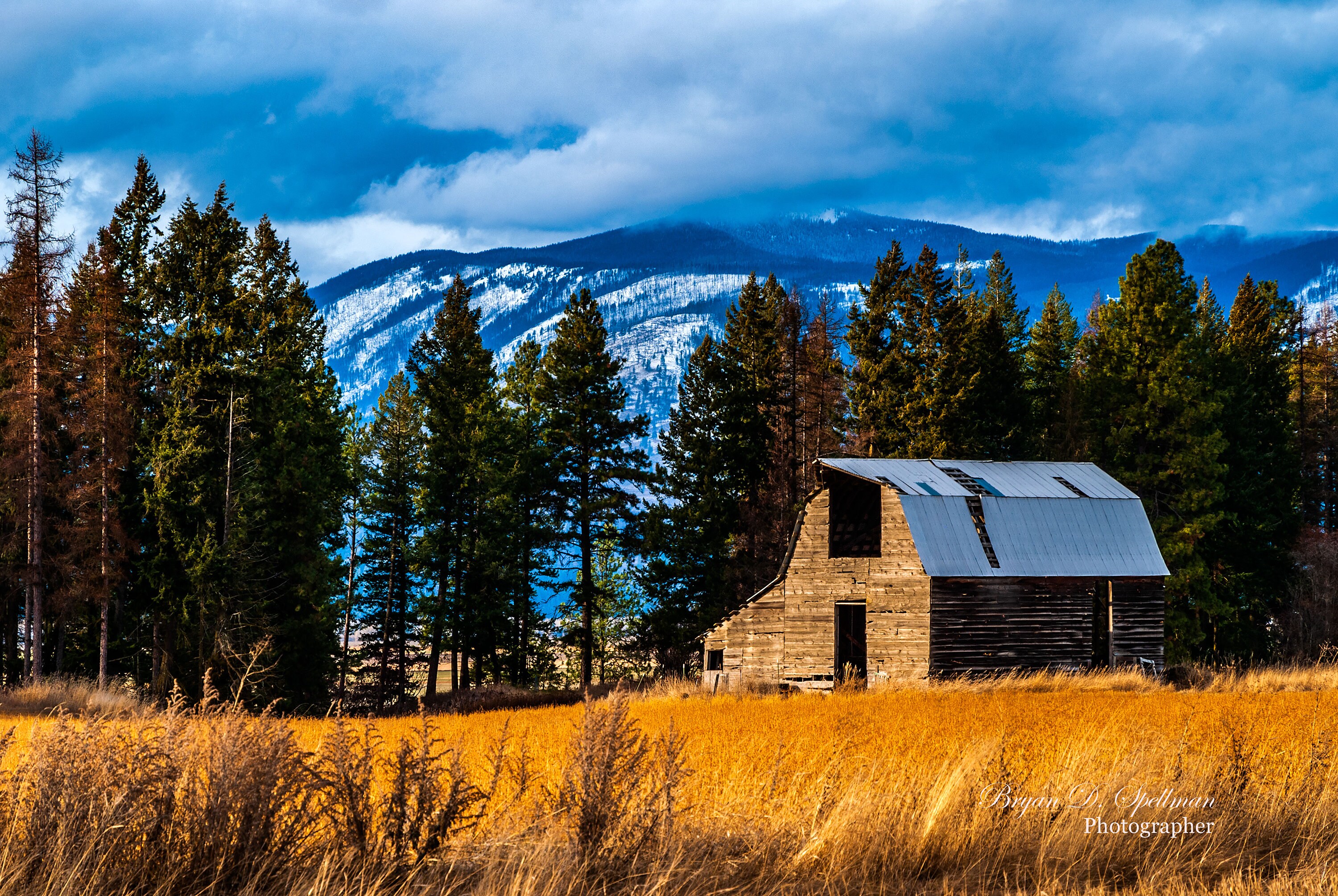 A Boundary County Barn, Idaho Photography, Selkirk Mountains ...