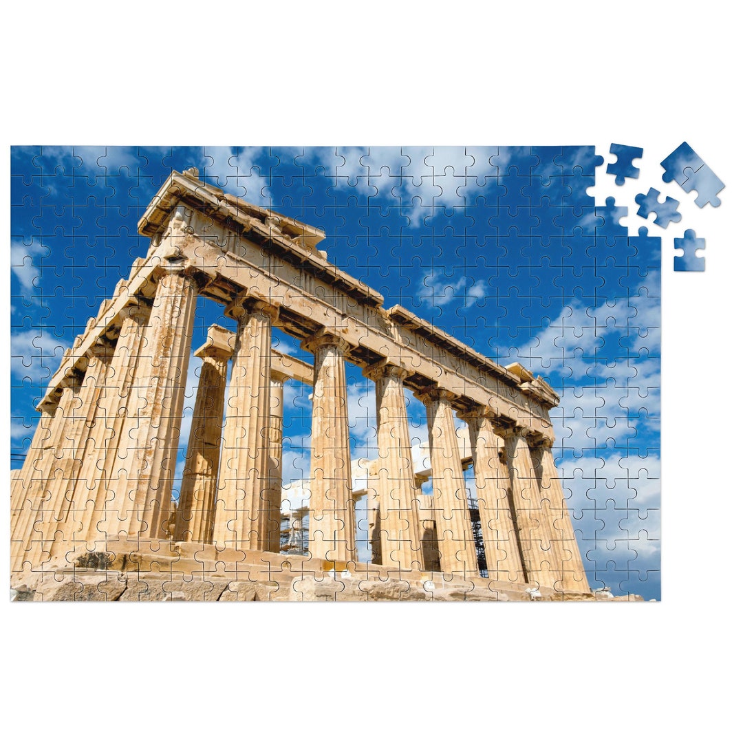 Greece Ancient Temple Jigsaw Puzzles Historical Parthenon - Etsy