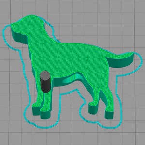 Labrador - 3D Printable Straw Topper STL File for Pet Dog Lovers, 3D ...