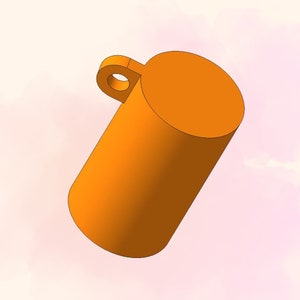 Simple Straw Cover With Attachment for a Charm, STL File for 3D ...