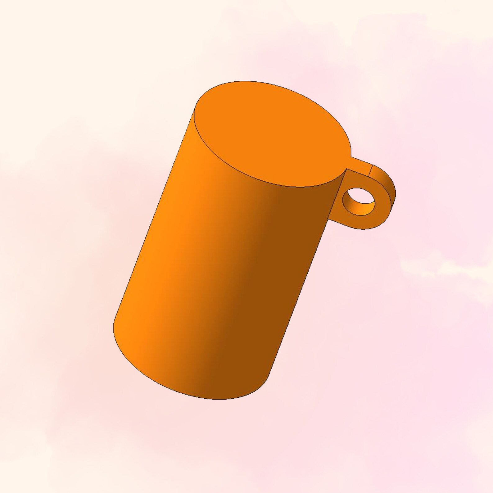 Simple Straw Cover With Attachment for a Charm, STL File for 3D ...