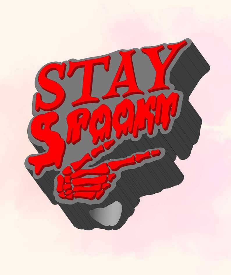 Stay Spooky Halloween Straw Topper STL File for 3d Printing - Etsy