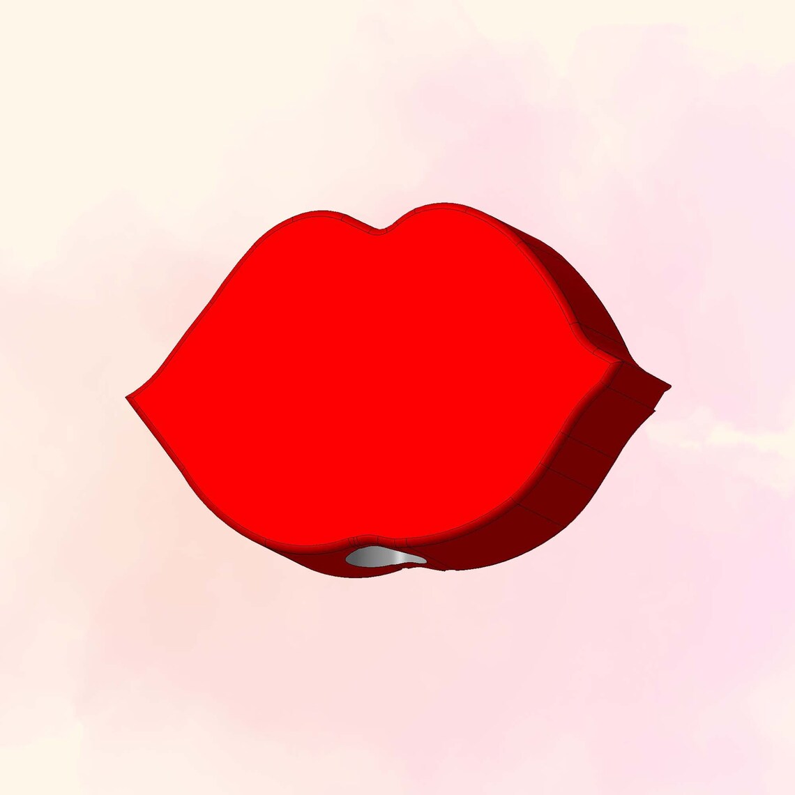 Lips, Kiss Straw Topper STL File for 3D Printed, Valentines' Day, Love ...