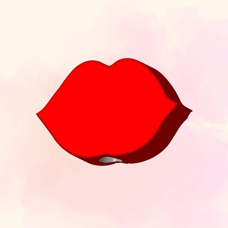 Lips, Kiss Straw Topper STL File for 3D Printed, Valentines' Day, Love ...
