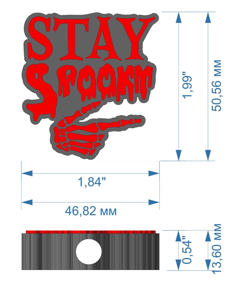 Stay Spooky Halloween Straw Topper STL File for 3d Printing - Etsy
