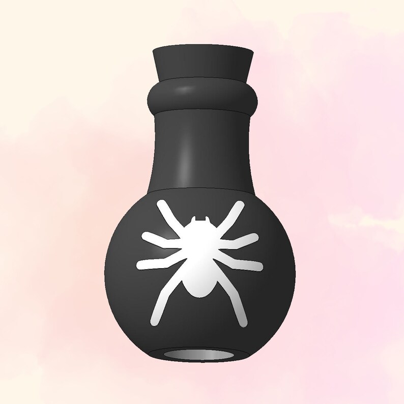 Magic Poison Bottle Stl, Potion Bottles Stl, Witches Bottle, Straw ...