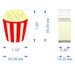 Popcorn Straw Topper STL File for 3D Printing, Cocktail Party Decor, 3d ...