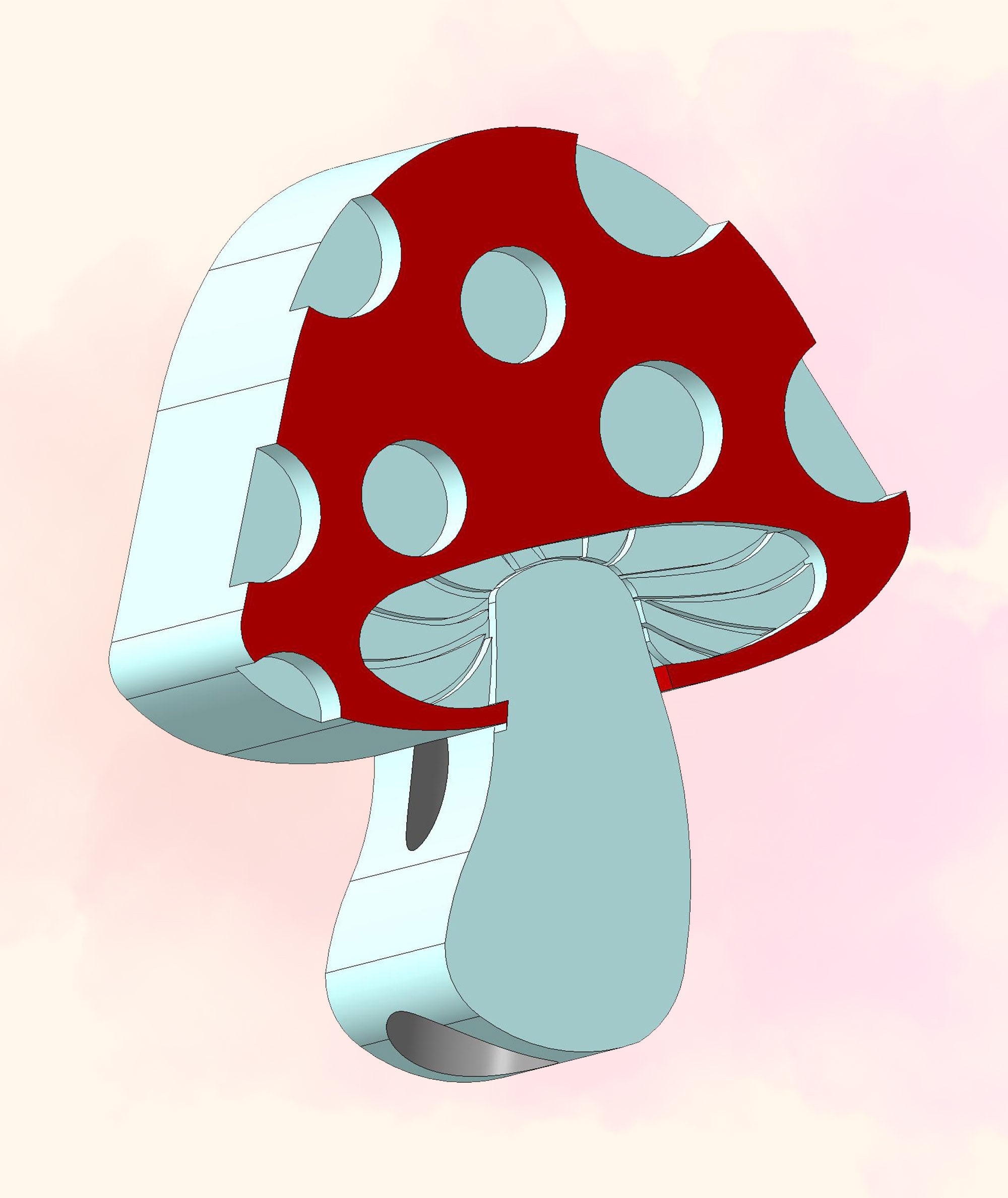 3d Print Stl Mushroom Straw Topper Stl File for 3D Printing - Etsy