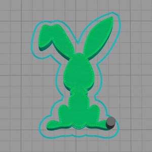 Easter Bunny Straw Topper, STL File for 3d Printing, 3d Print STL File ...