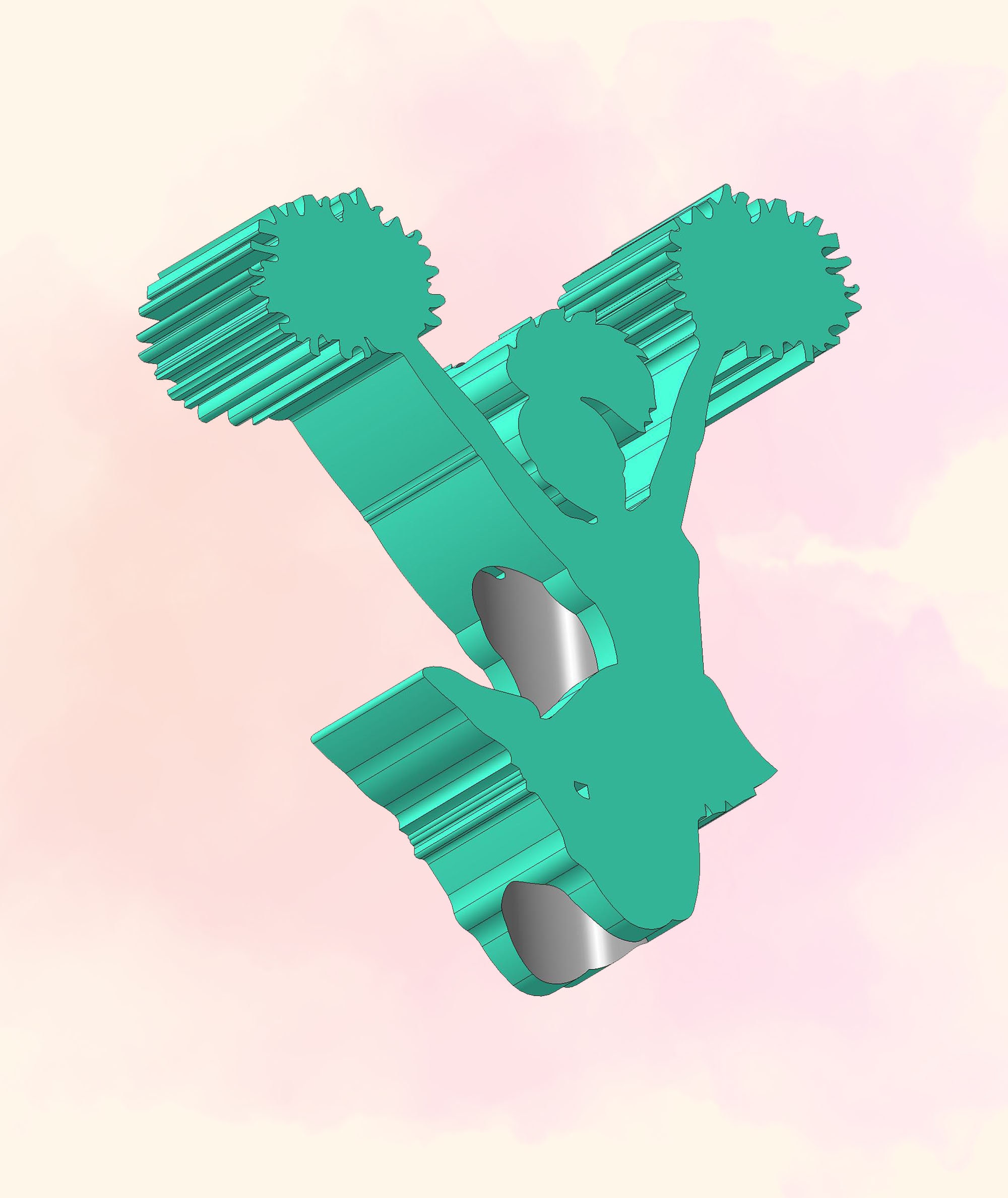 Cheerleader, Straw Topper, STL File for 3d Printing, 3d Print Stl File ...