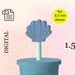 Straw Cover Seashell, Straw Topper STL File for 3d Printing, Summer ...