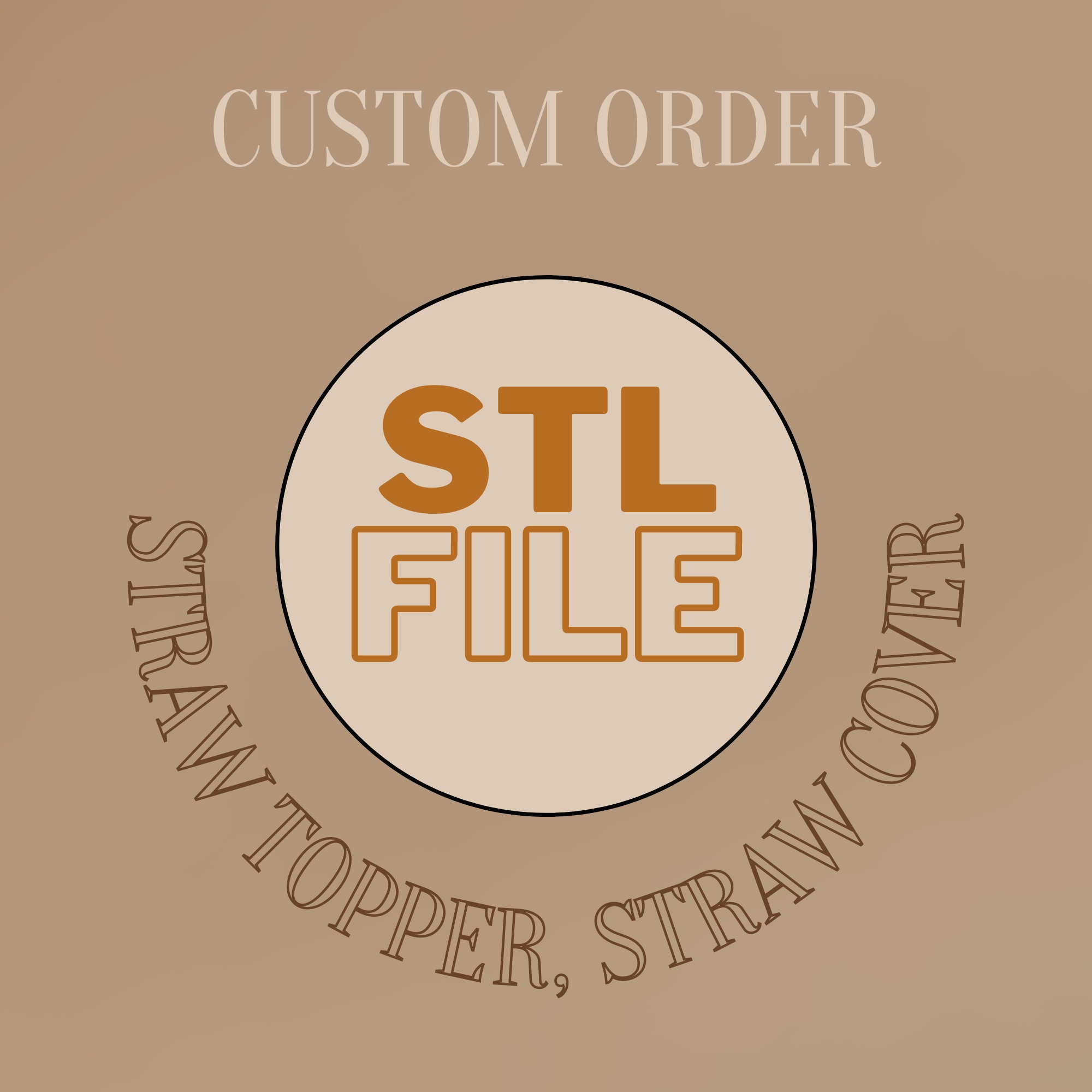 Custom Order Stl File For 3d Printing Straw Topper Straw Cover custom-order-stl-file-for-3d-printing-straw-topper-straw-cover