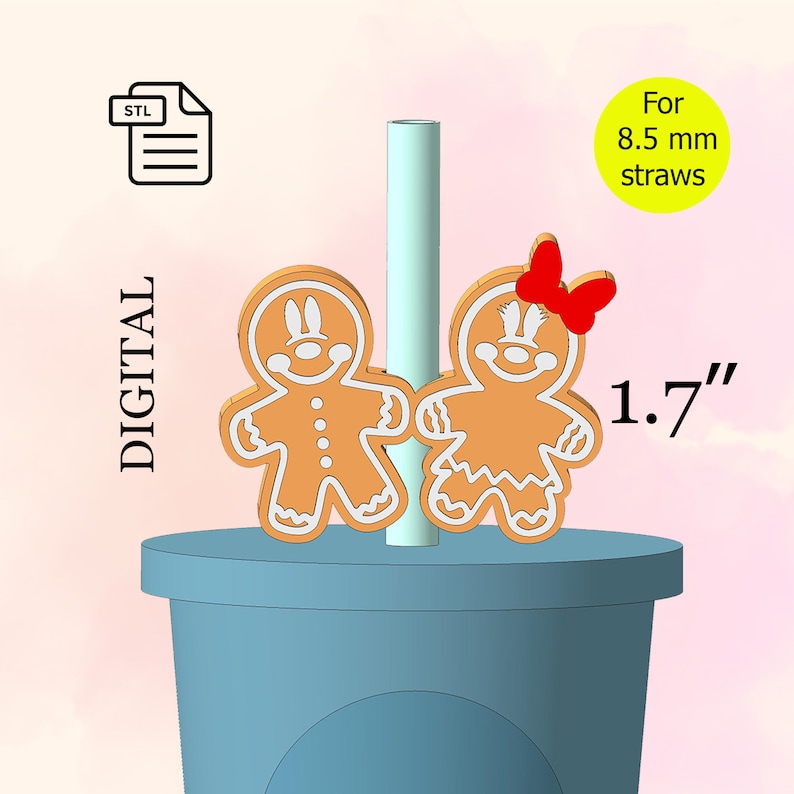 3D Print File Topper, Straw Topper STL File for 3D Printing ...