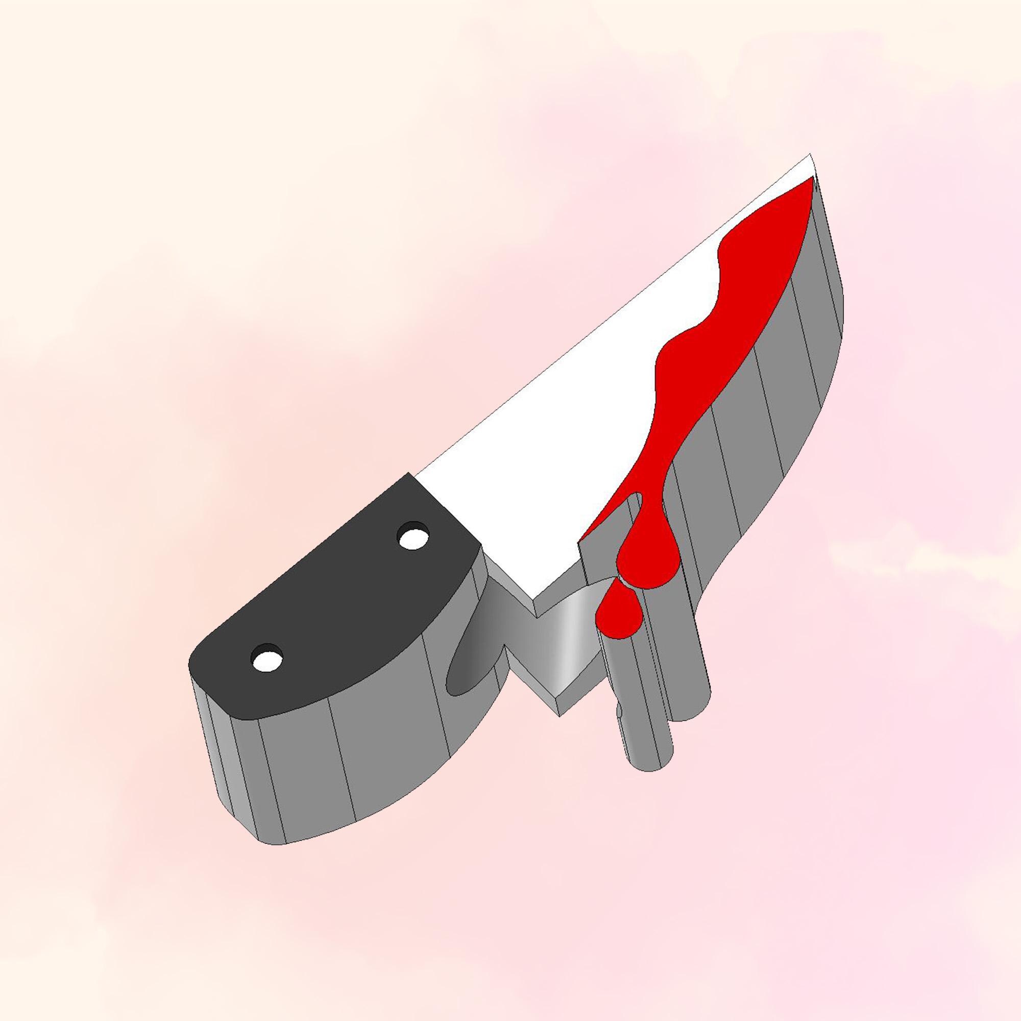 20-30-40 OZ, Bloody Knife, Straw Topper, STL File for 3d Printing, 3d ...
