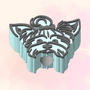 Yorkie Straw Topper STL File for 3d Printing, Pet Dog Lovers Gift ...