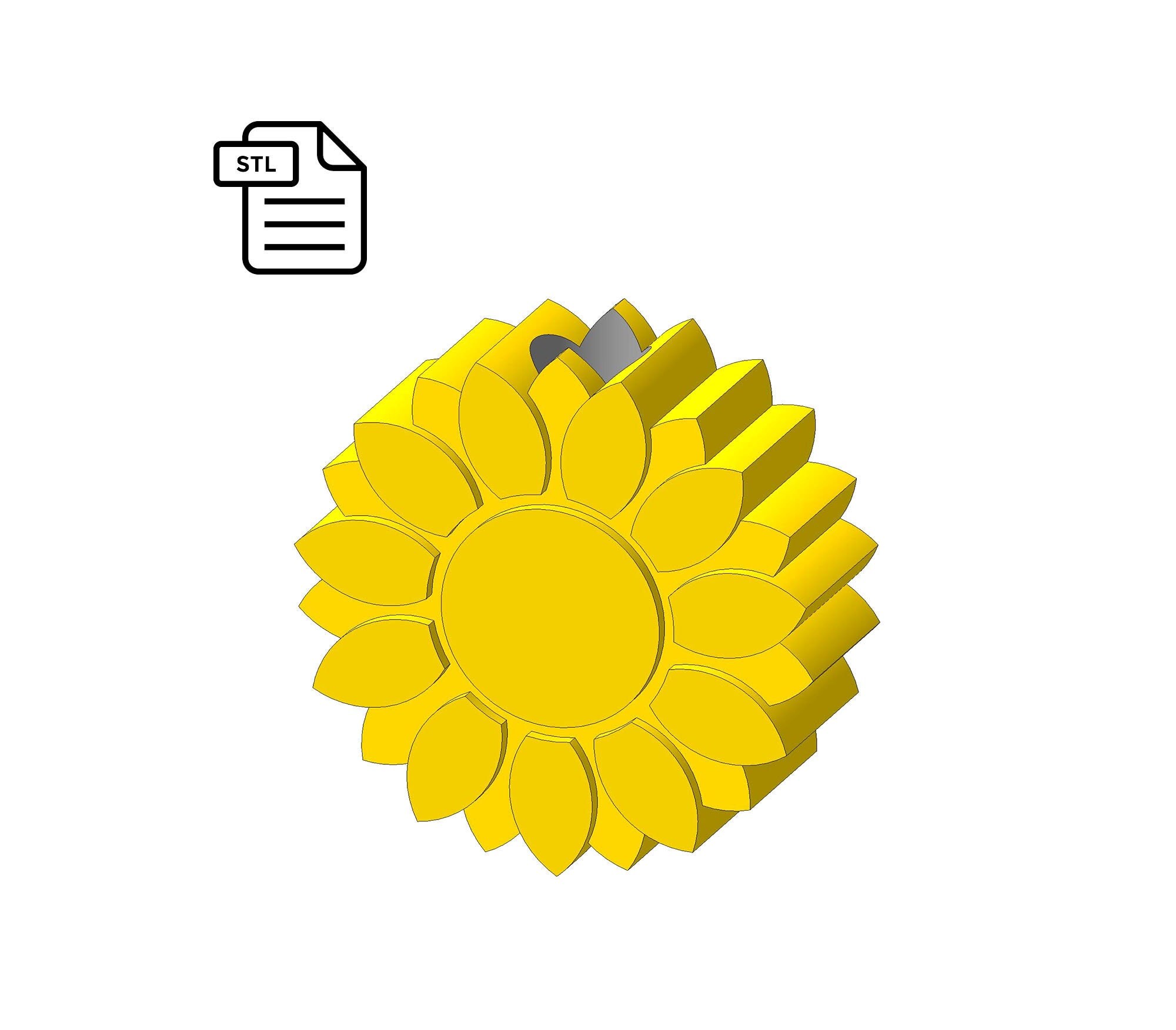 Sunflower Straw Topper STL File for 3D Printing Baby Shower - Etsy