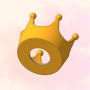 Crown Straw Topper Template STL File for 3D Printing, for 11.0 Mm ...