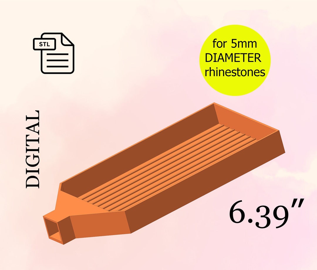 3d Print File Rhinestone Tray, 5mm, Stl File for 3d Printing, Jewelry ...