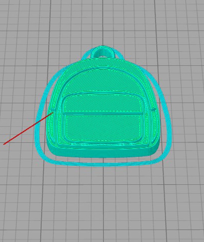 Keychain Backpack Stl File for 3d Printing / School Bag / - Etsy