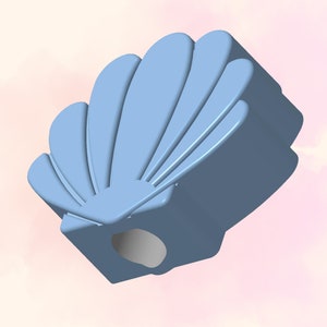 Straw Cover Seashell, Straw Topper STL File for 3d Printing, Summer ...