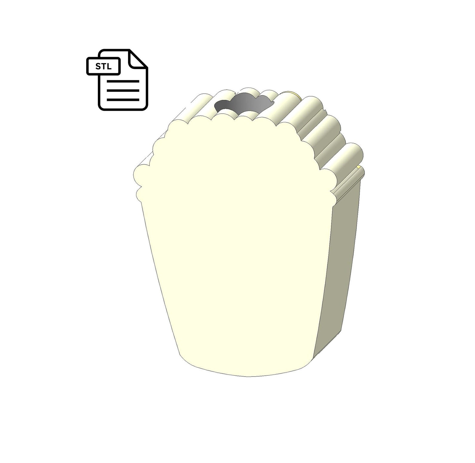 Popcorn Straw Topper STL File for 3D Printing, Cocktail Party Decor, 3d ...