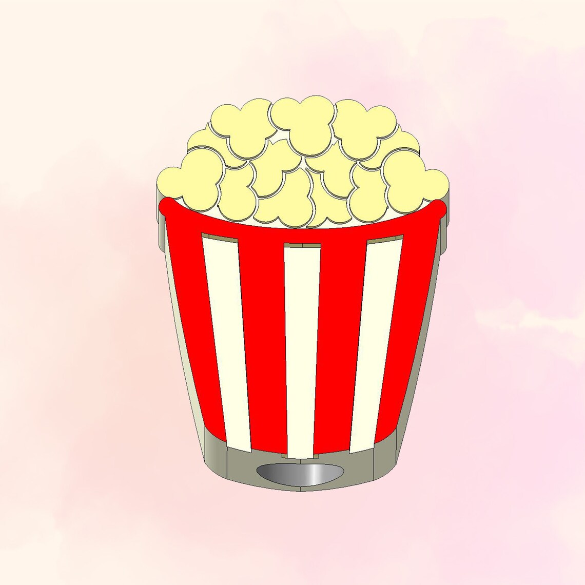 Popcorn Straw Topper, STL File for 3d Printing, 3d Print STL File ...