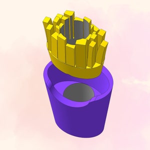 French Fry Straw Topper STL File for 3D Printing, for 11.00 Straws ...