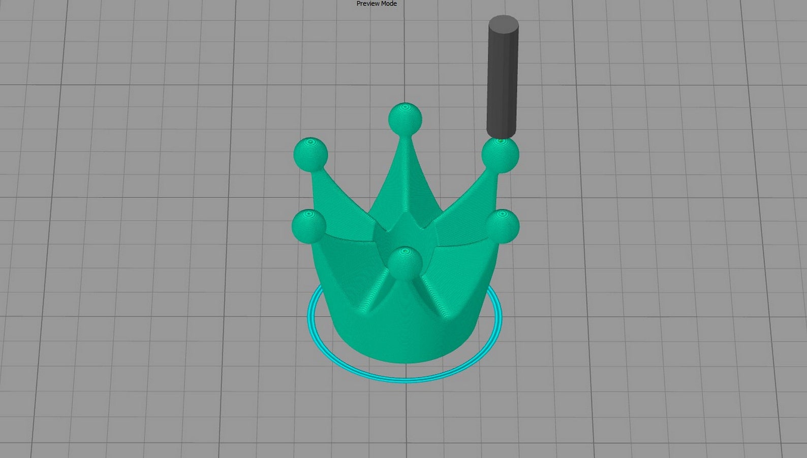 Mini Crown Straw Topper STL File for 3D Printing, Birthday Party, Baby ...