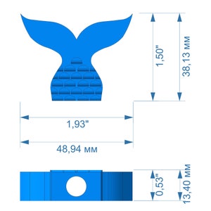 Unique Mermaid Tail STL File for Custom Straw Topper Creations, 3D ...