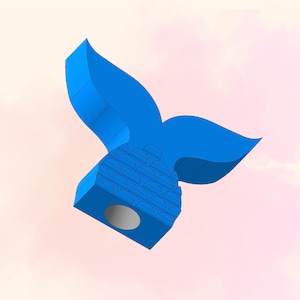 Unique Mermaid Tail STL File for Custom Straw Topper Creations, 3D ...