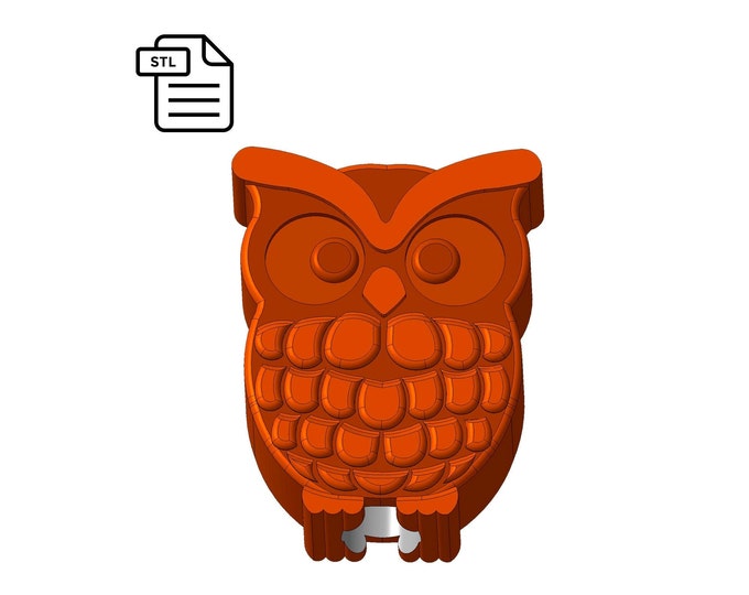 Owl Straw Topper STL File for 3D Printing, Baby Shower, Happy Birthday ...