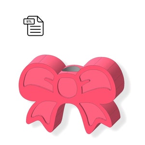 Bow Straw Topper Template STL File for 3D Printing, Birthday Party ...