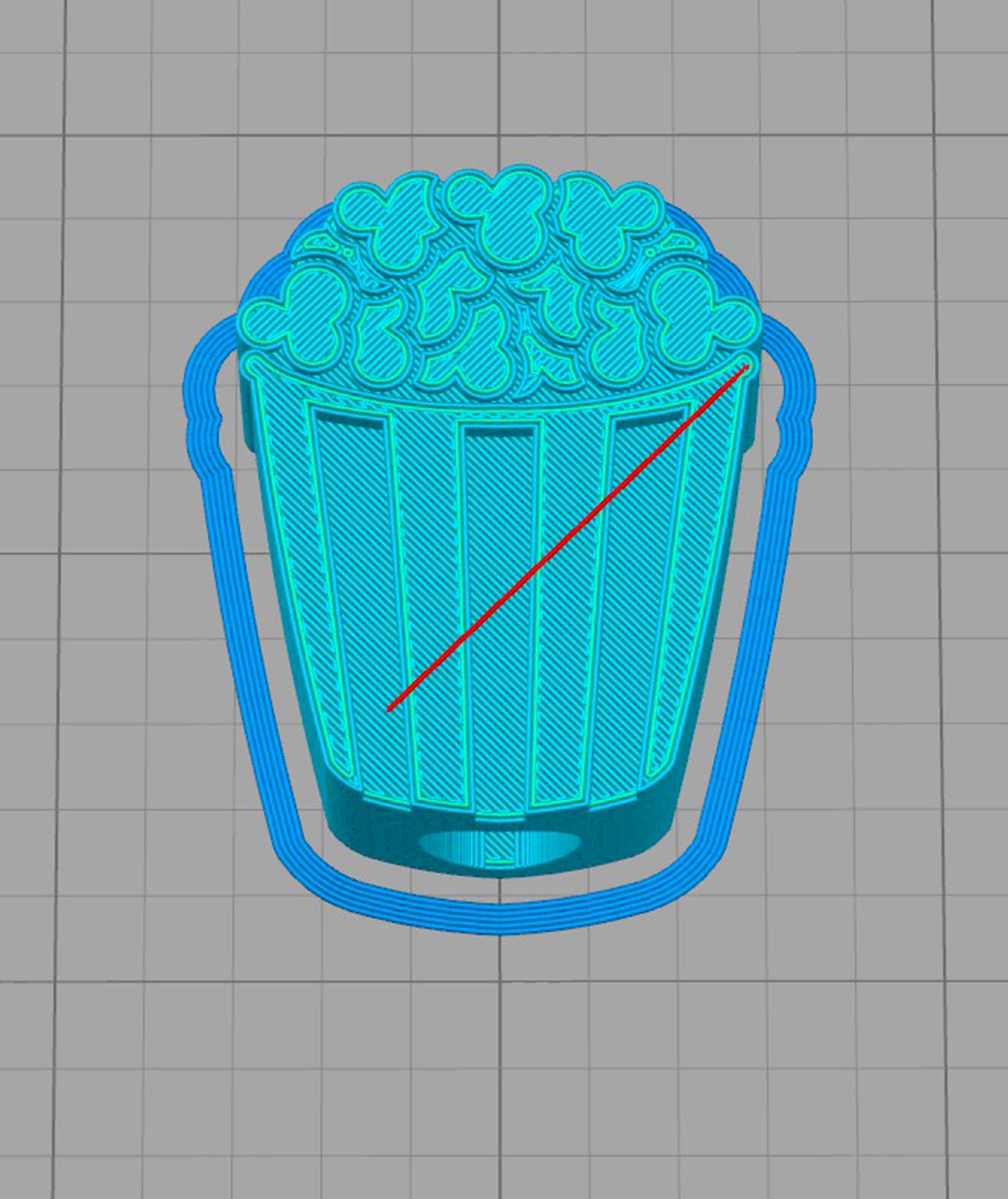 Popcorn Straw Topper STL File for 3D Printing, Cocktail Party Decor, 3d ...