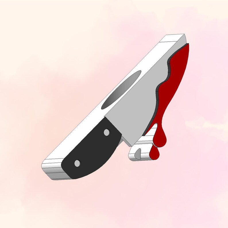 20-30-40 OZ, Bloody Knife, Straw Topper, STL File for 3d Printing, 3d ...
