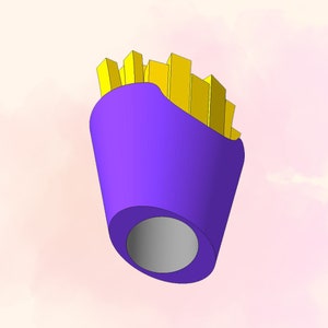 French Fry Straw Topper STL File for 3D Printing, for 11.00 Straws ...