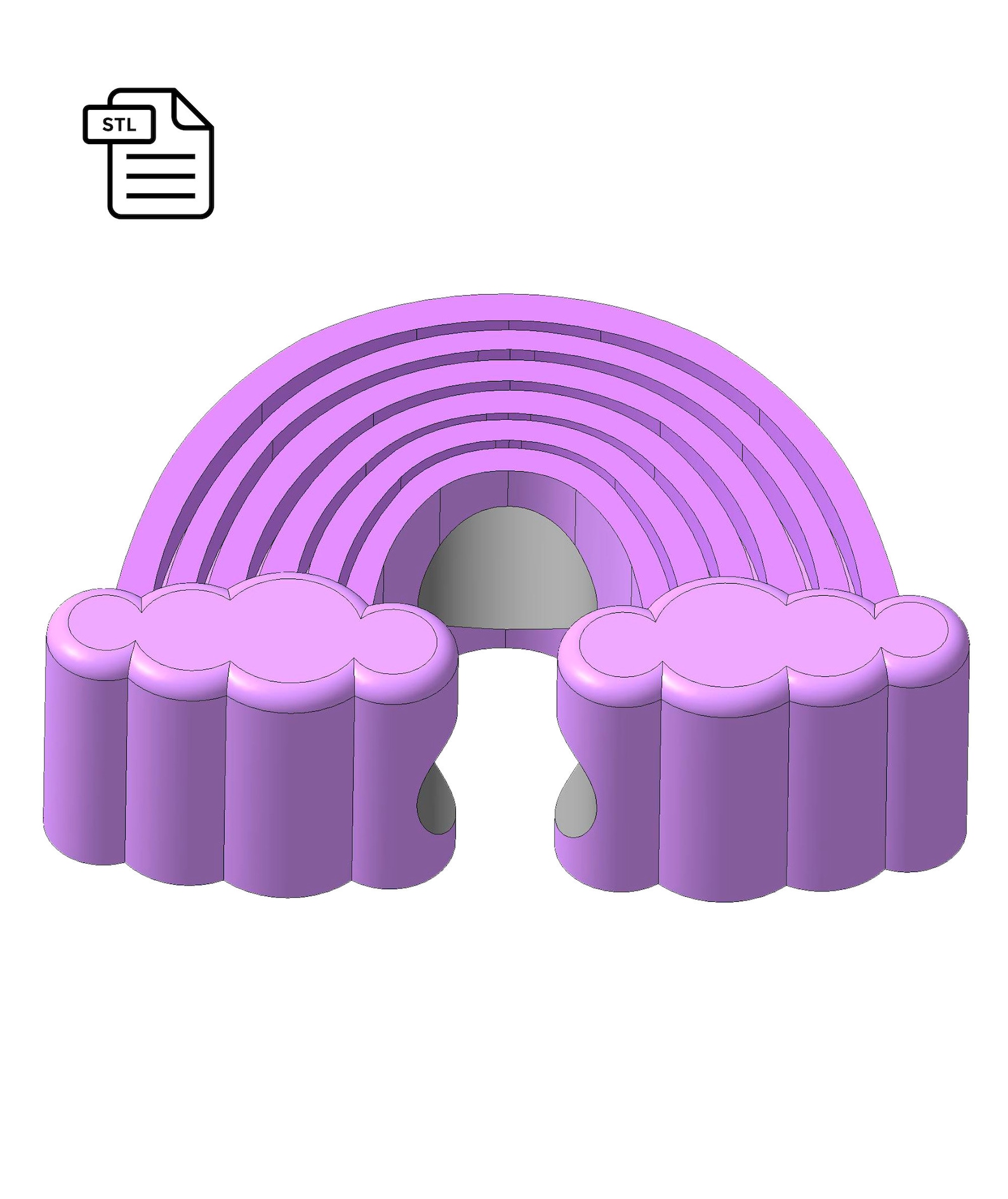 Rainbow Straw Topper STL File for 3D Printing, Cocktail Party Decor, 3d ...