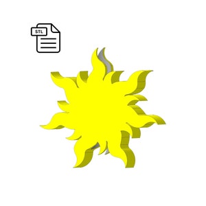 Sun Straw Topper STL File for 3D Printing, Summer Stl File, Baby Shower ...
