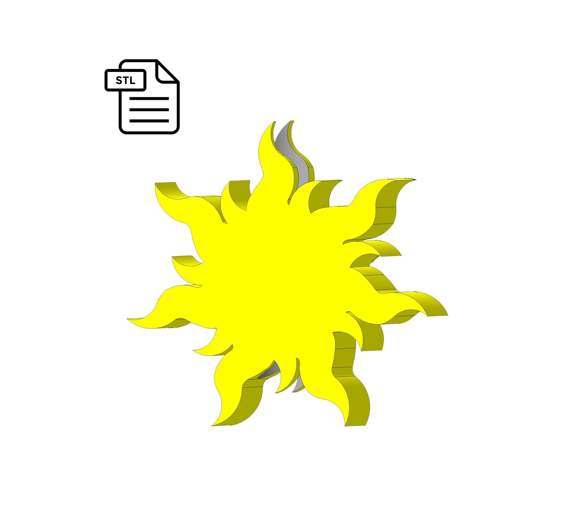 Sun Straw Topper STL File for 3D Printing, Summer Stl File, Baby Shower ...