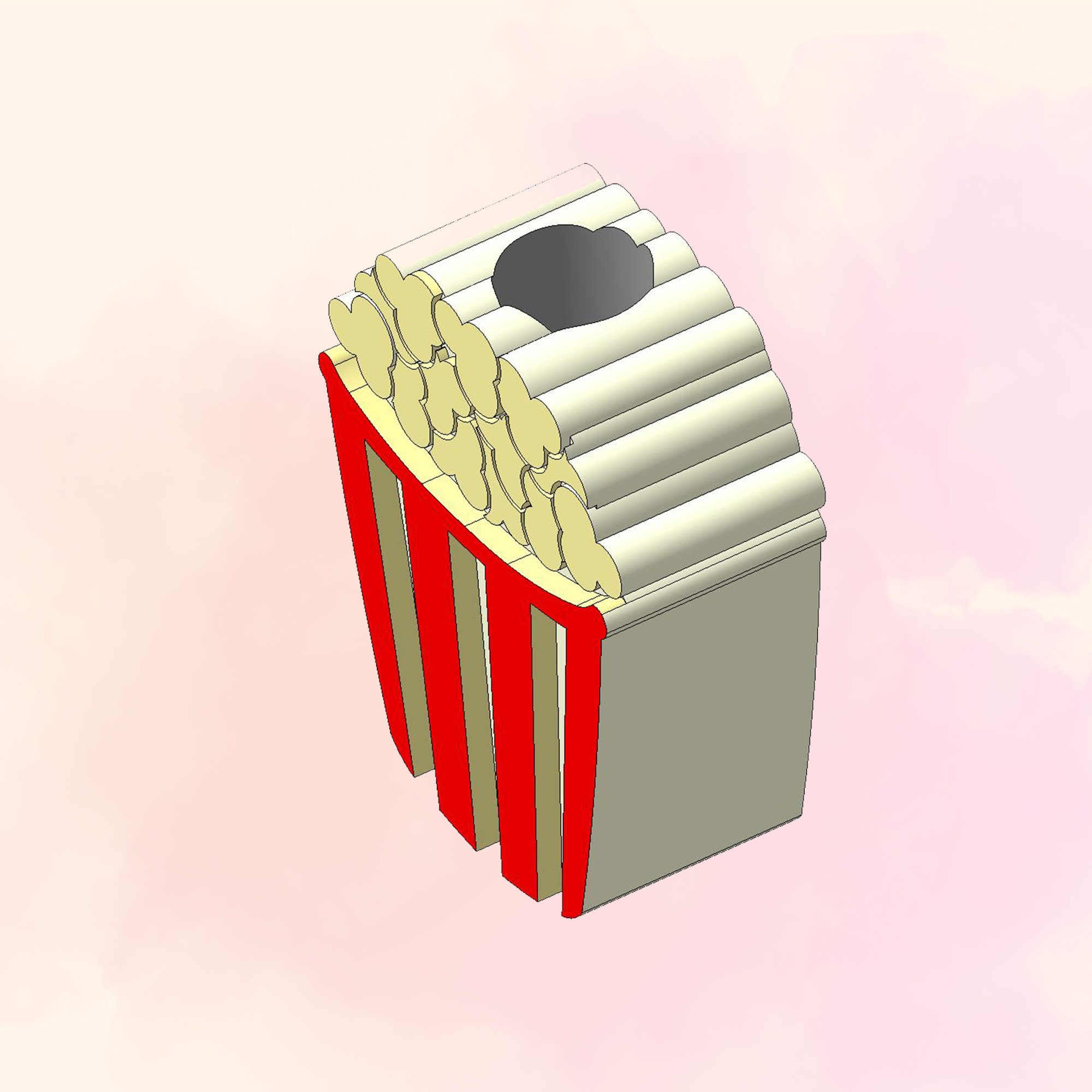 Popcorn Straw Topper, STL File for 3d Printing, 3d Print STL File ...
