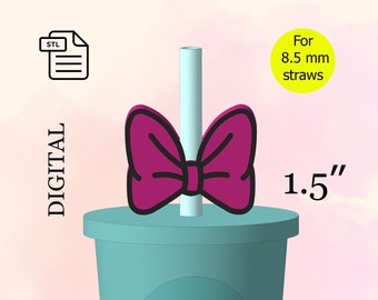 Rainbow Straw Topper STL File for 3D Printing. - Etsy