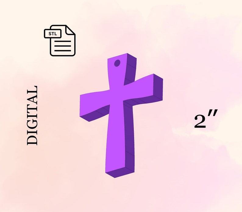 Baptism Cross Keychain, STL File for 3d Printing - Digital Download. - Etsy