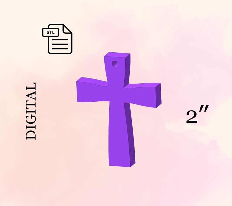 Baptism Cross Keychain, STL File for 3d Printing - Digital Download. - Etsy