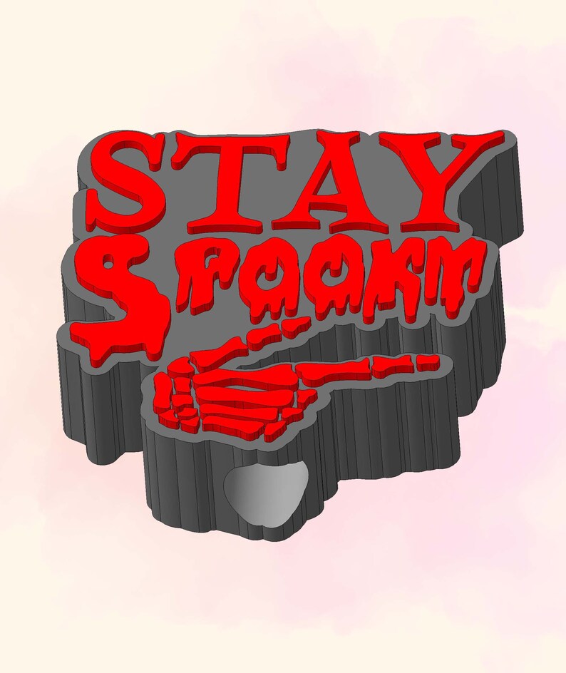 Stay Spooky Halloween Straw Topper STL File for 3d Printing - Etsy
