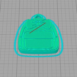 Backpack Keychain Stl File for 3d Printing / School Bag / Personalize ...