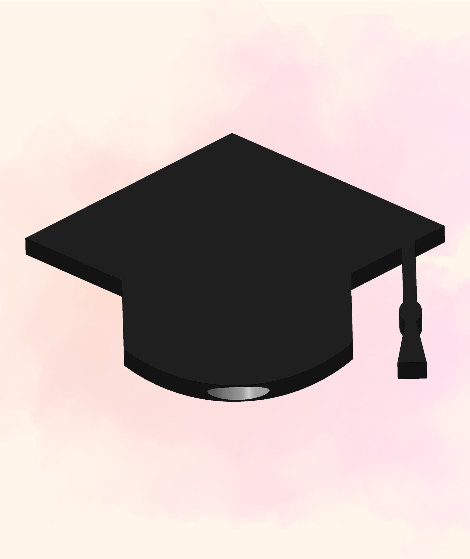 Graduation Cap 3d Print File, Straw Topper, STL File for 3d Printing ...