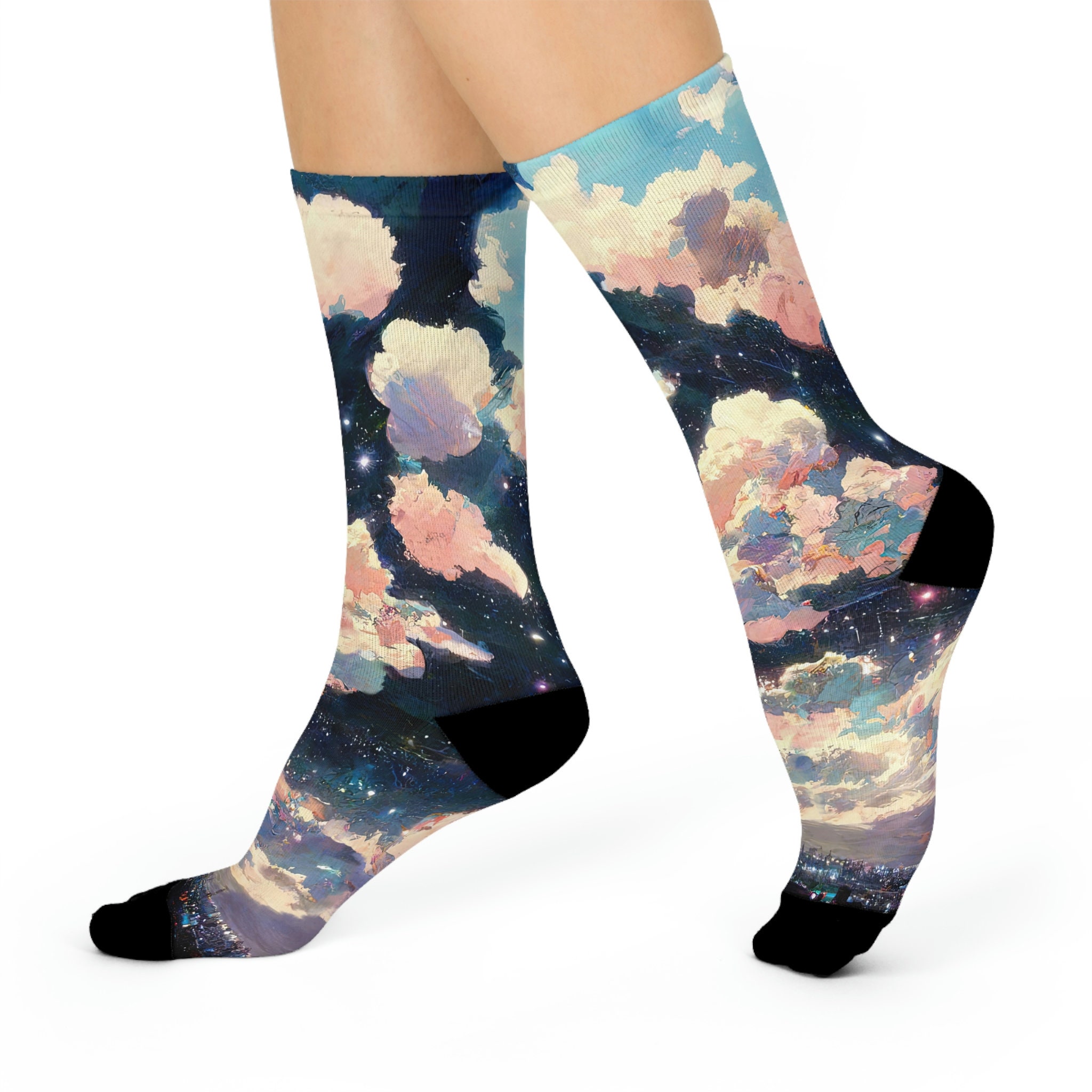Sky and Clouds Anime Socks, Otaku Sock Gift for Men and Women - Etsy