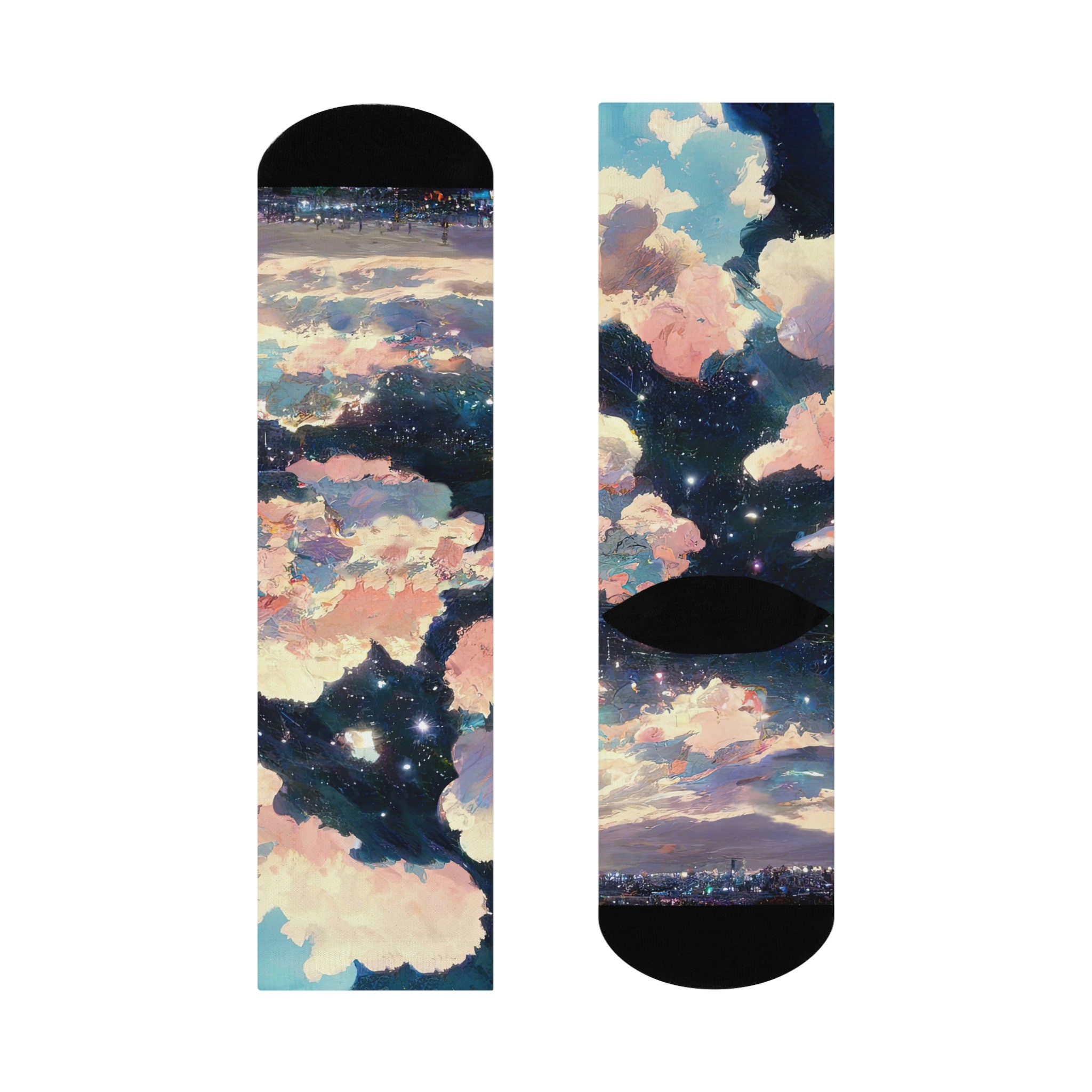 Sky and Clouds Anime Socks, Otaku Sock Gift for Men and Women - Etsy