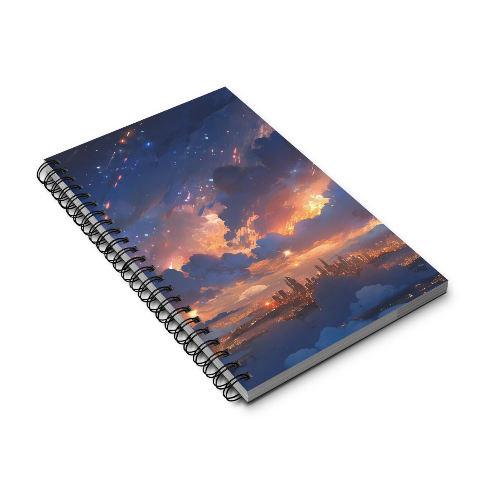 Dreamy Starry Sky Anime Artwork Notebook, A5 Sketchbook, Stars and ...